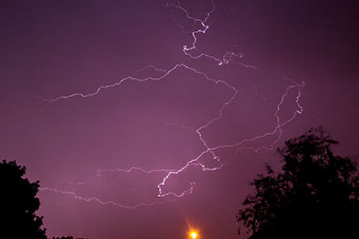 SunLive - Lightning strike causes log fire - The Bay's News First