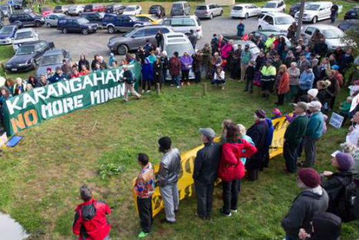 SunLive - Anti-mining protest in Paeroa - The Bay's News First