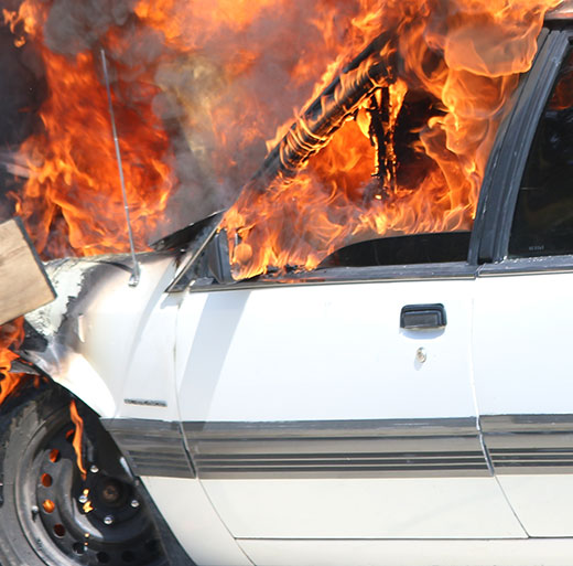 SunLive - Car blaze after transformer crash - The Bay's News First