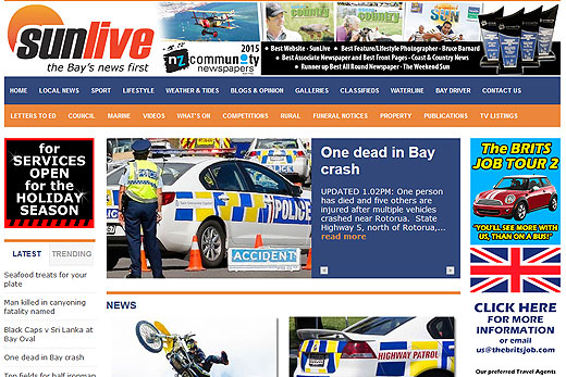 SunLive - SunLive cracks a million - The Bay's News First