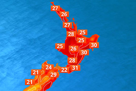 SunLive - Hot, sticky weather to continue - The Bay's News First