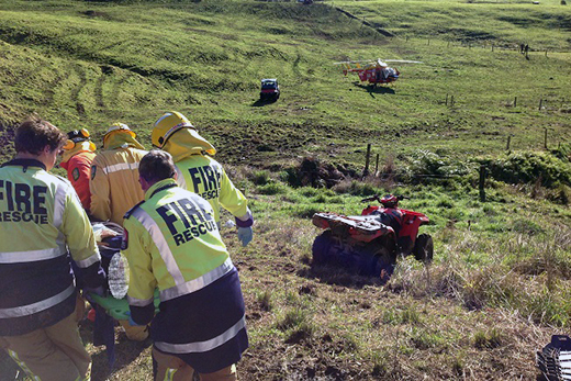 SunLive - Man injured after quad bike rolls - The Bay's News First