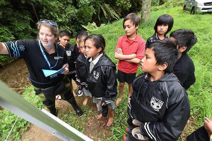 SunLive - Students get wet handling water - The Bay's News First