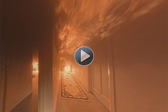 SunLive - Rare glimpse from inside a house fire - The Bay's News First