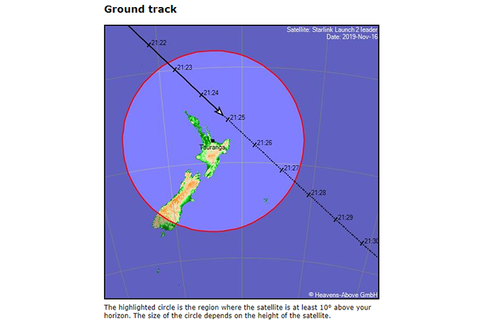 SunLive - Starlink string of pearls crosses sky tonight - The Bay's ...