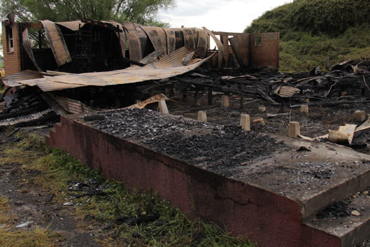 SunLive - Arson possible cause of hall fire - The Bay's News First