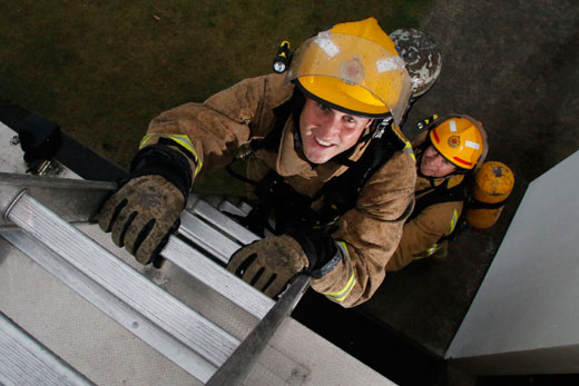SunLive - Firefighters’ sky high climb - The Bay's News First