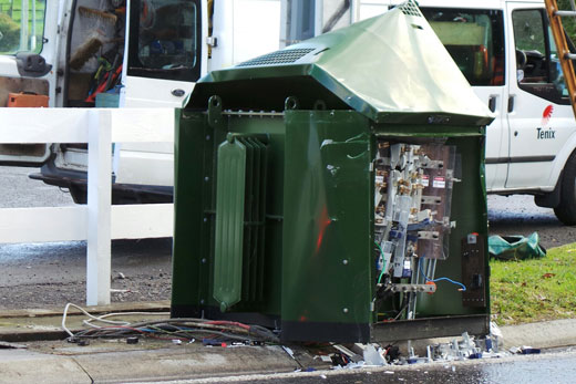 SunLive - Truck takes out transformer - The Bay's News First